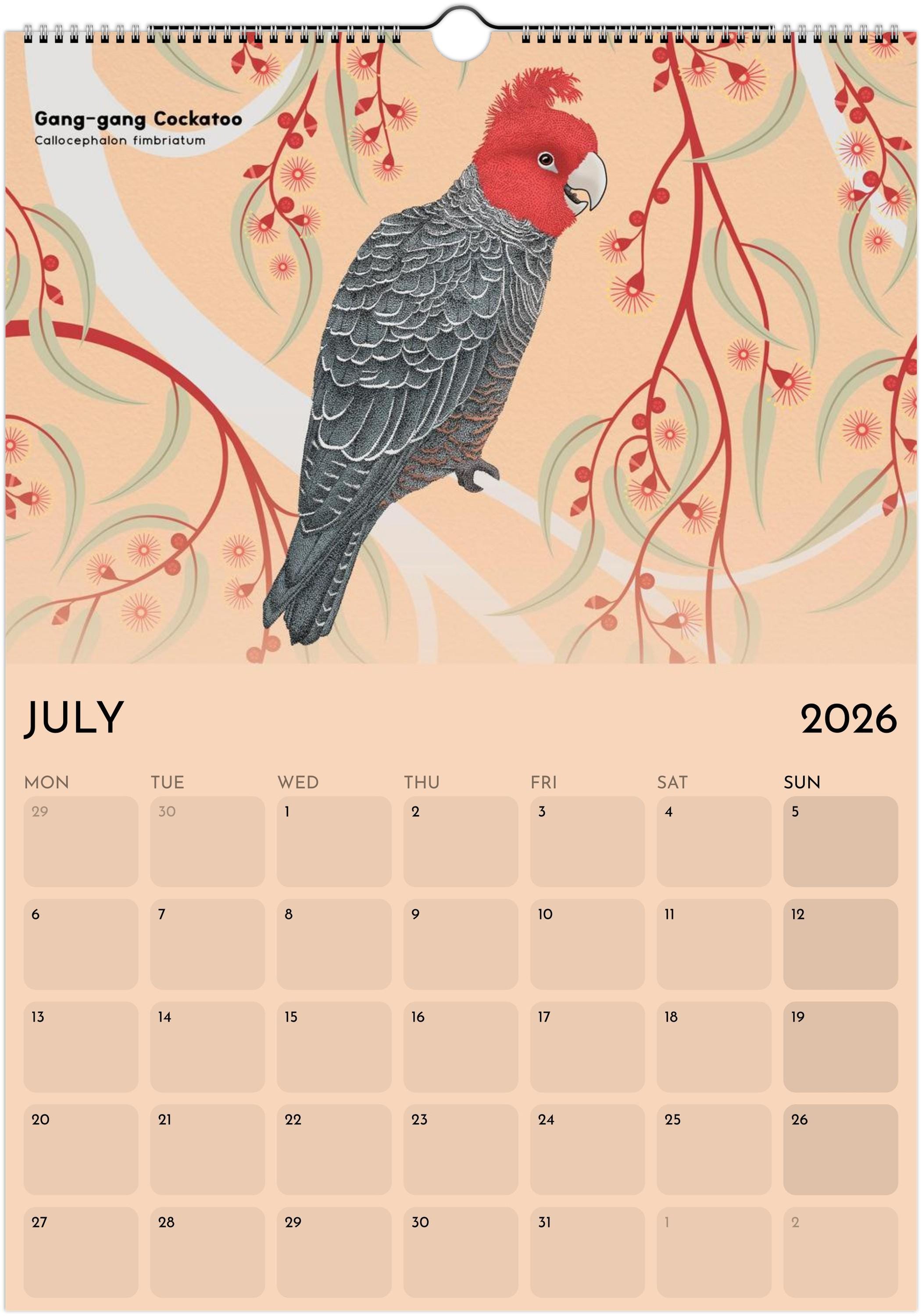 Australian Bird Life Calendar 2026 - Etsy Australia