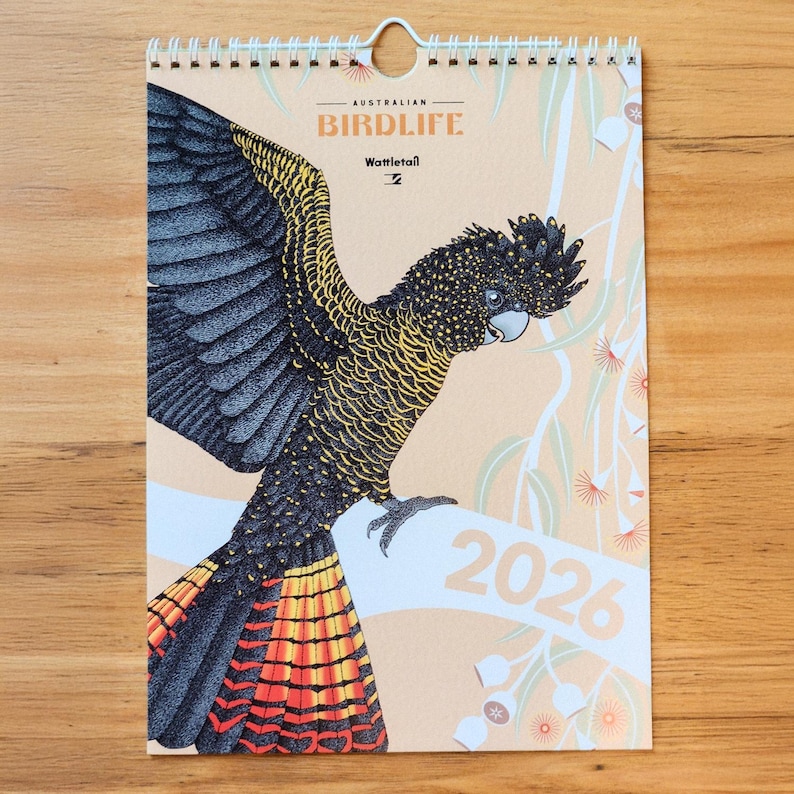 Australian Bird Life Calendar 2026 - Etsy Australia
