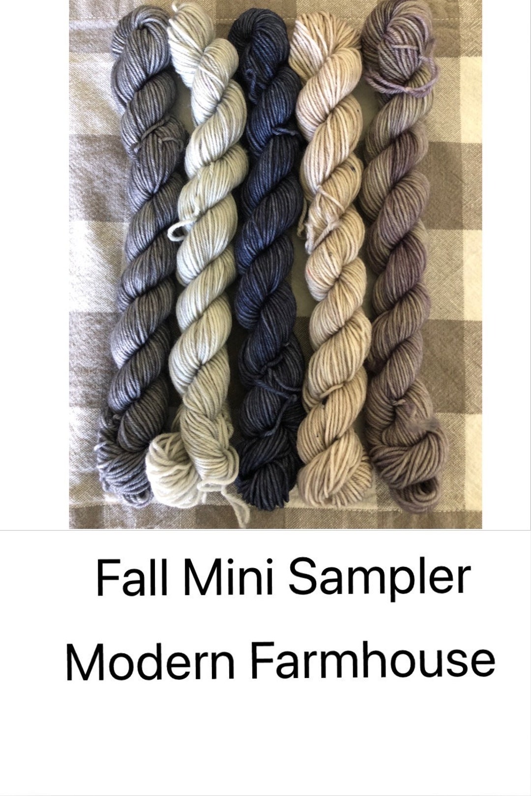 2023 Fall Mini Sampler Set Modern Farmhouse Fingering Sock - Etsy