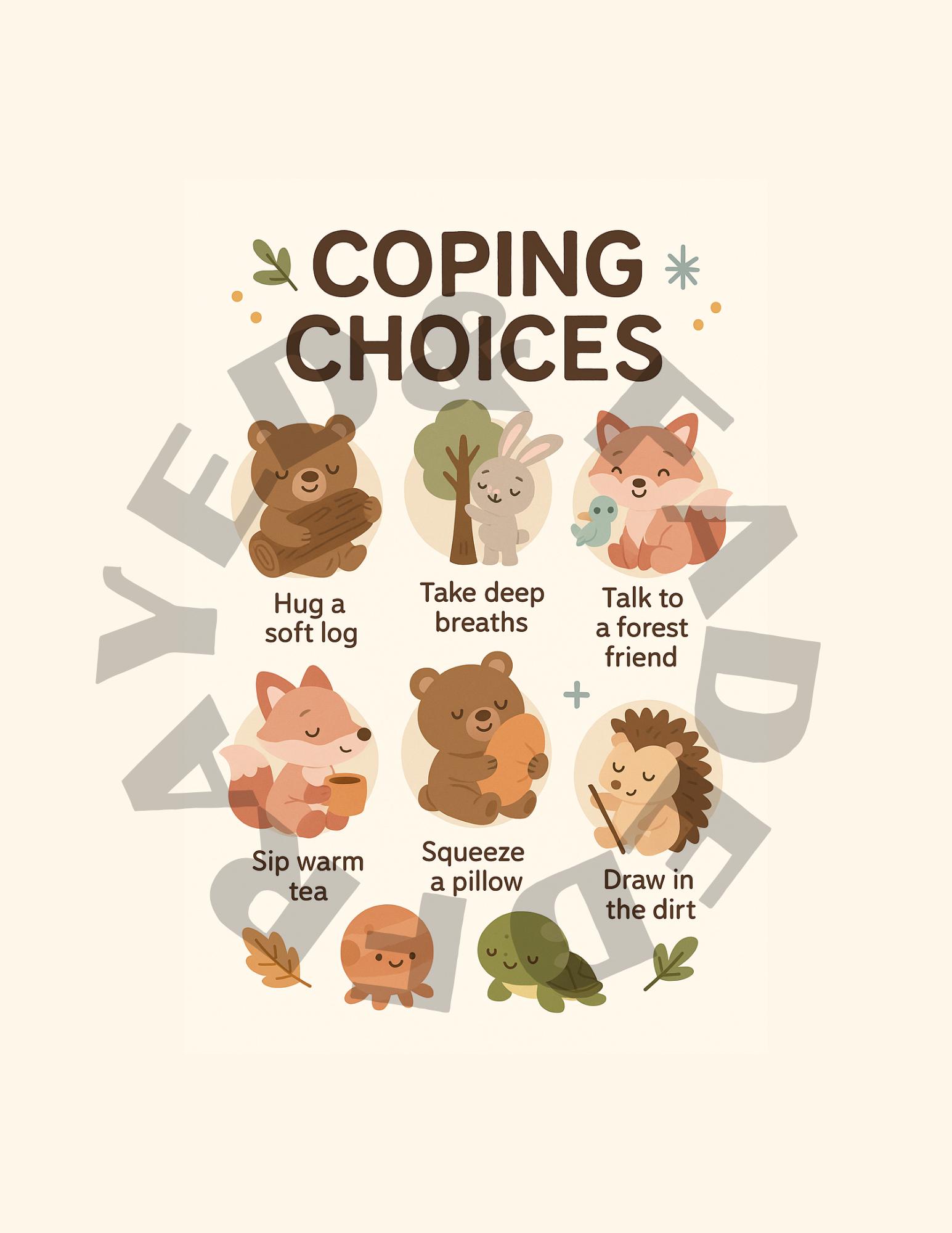 Kid’s Calm Corner Poster Bundle- Woodland Forest Friends - Etsy