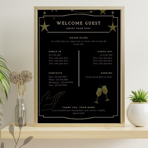 Welcome Sign Template Editable, Welcome Sign Printable, Welcome Book ...