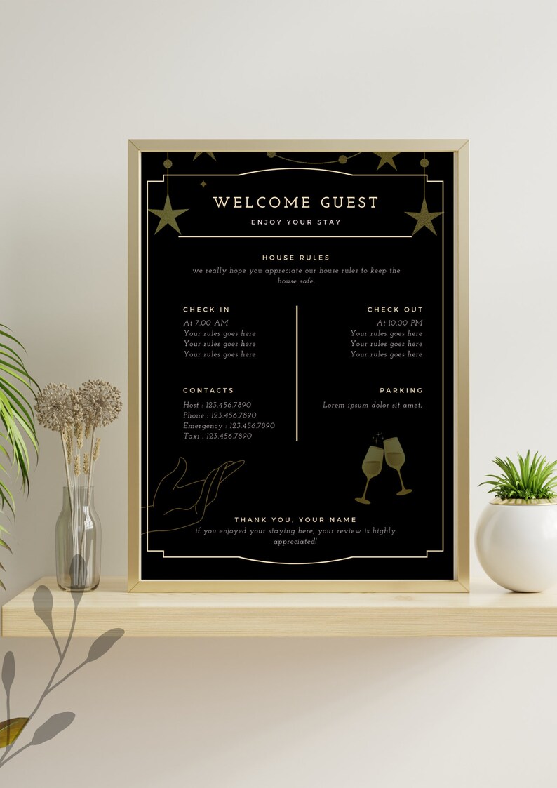 Welcome Sign Template Editable, Welcome Sign Printable, Welcome Book ...