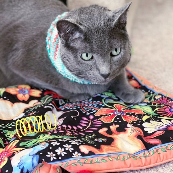 Knit Cat Scarf - Etsy