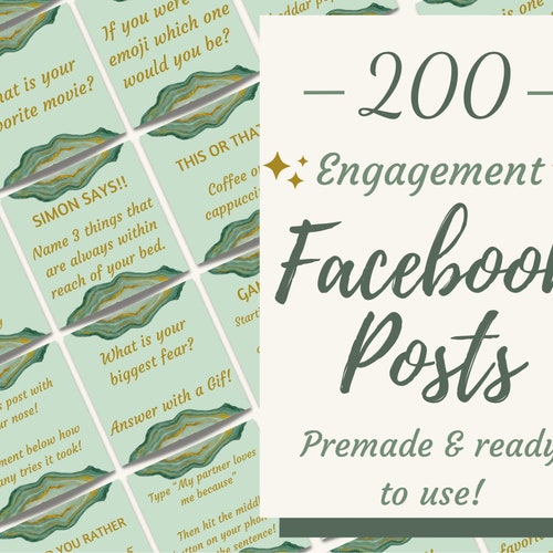 100 Rainbow Facebook Games Interactive Posts Social Media - Etsy