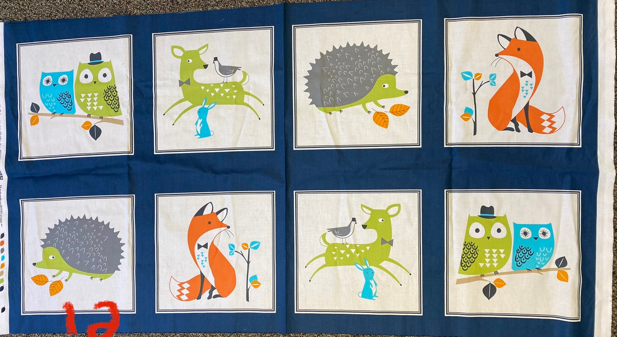 Child’s Animal Panel Fabric by the Panel - Etsy
