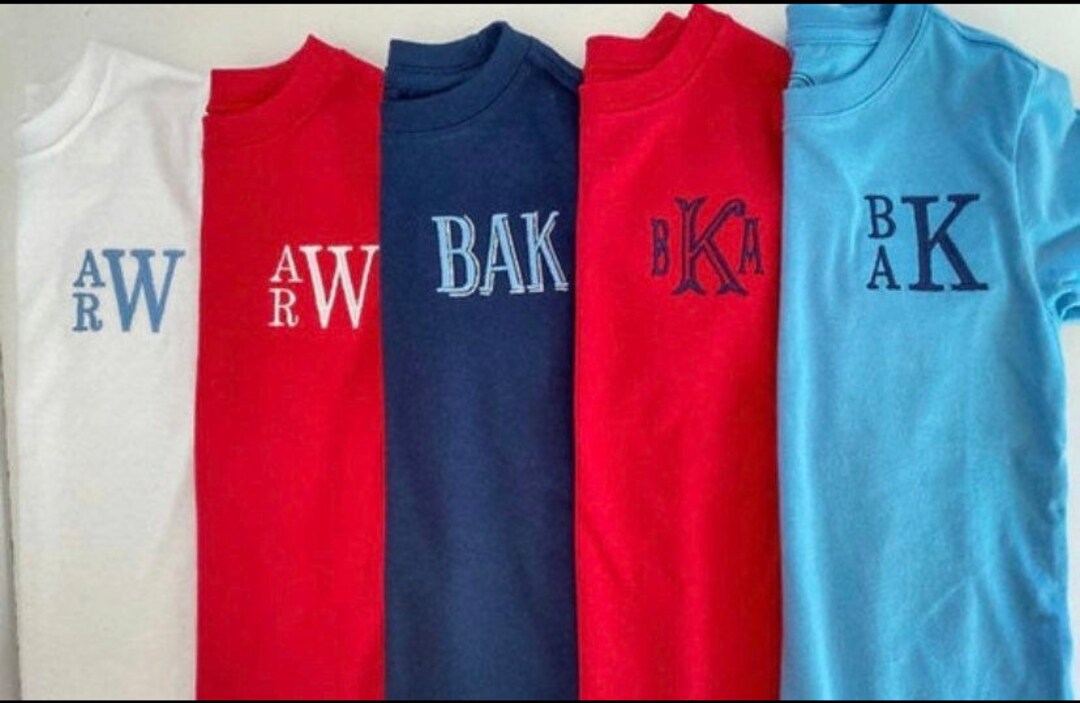 Boys Chest Monogram Shirt, Personalized Shirt, Toddler Chest Monogram ...