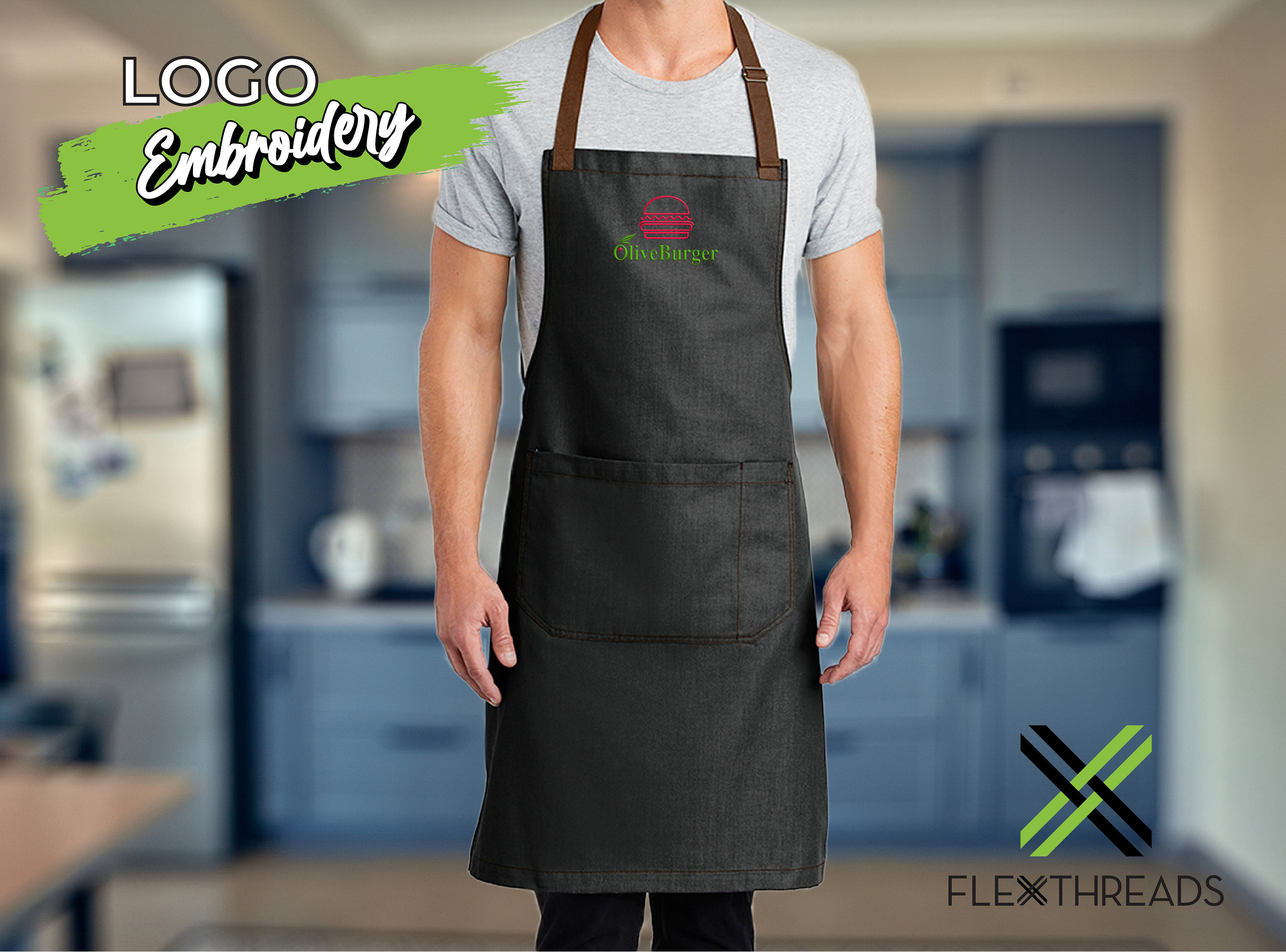 Custom Embroidered Apron, Personalize Embroidered Apron for Men, Custom ...