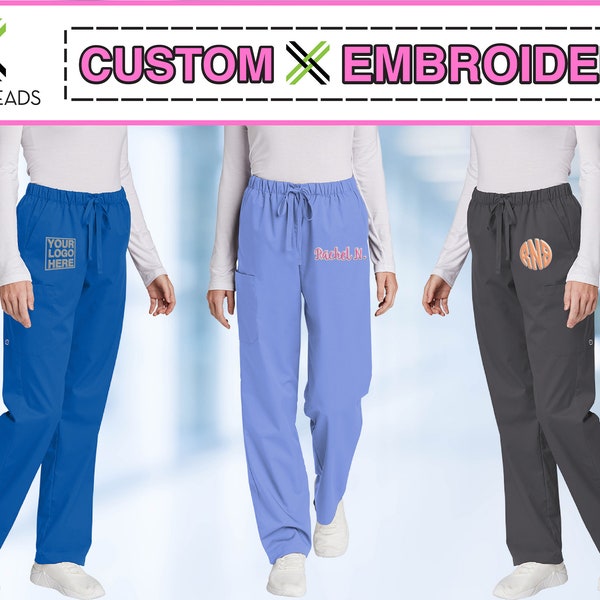Monogrammed Scrubs - Etsy