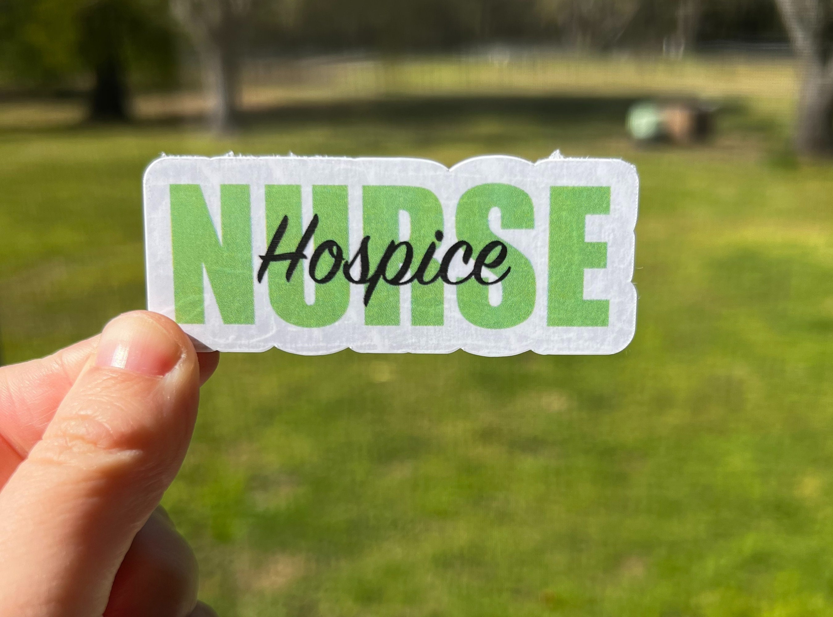 Hospice Nurse Vinyl Sticker: RN Laptop Decal - Etsy