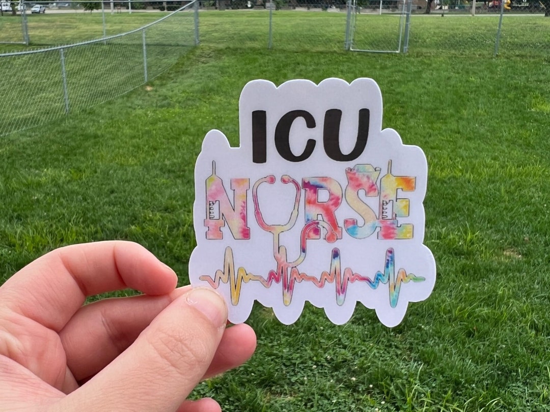 ICU Nurse Sticker Vinyl Sticker Christmas Gifts for Nurses - Etsy