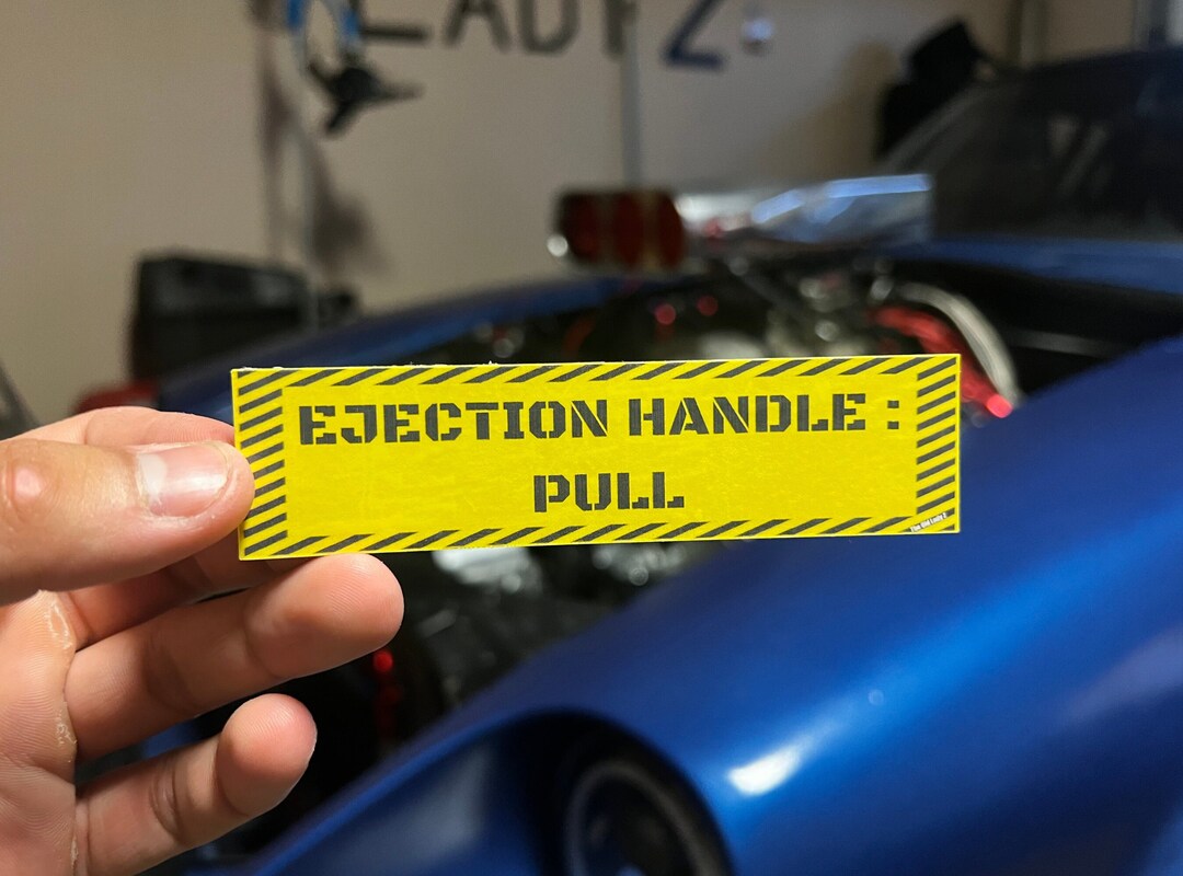 Ejection Handle, Pull Sticker, Funny Sticker for Pilots, Funny Water ...