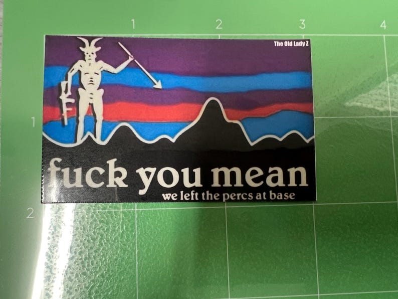 Funny Military Sticker: We Left the Percs at Base - Vinyl Sticker - Etsy