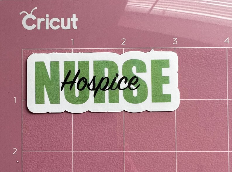 Hospice Nurse Vinyl Sticker: RN Laptop Decal - Etsy