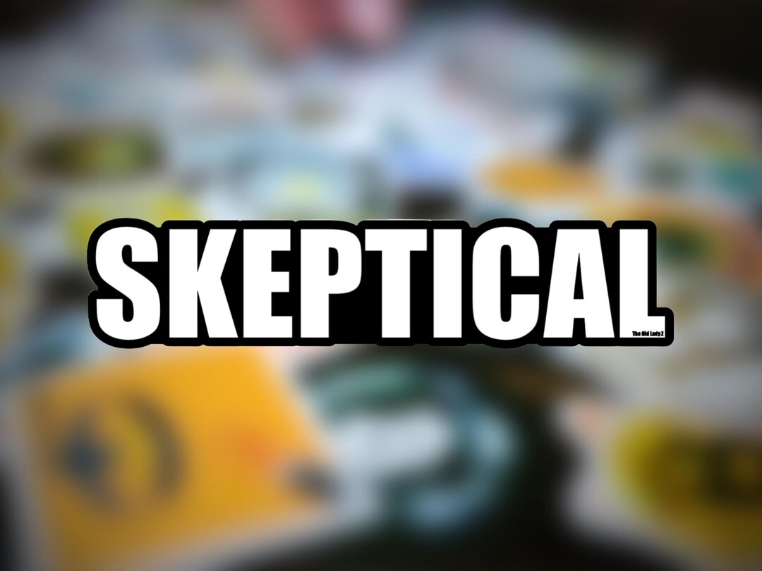 Skeptical Sticker, Funny Sticker, Funny Water Bottle/laptop/phone Case ...