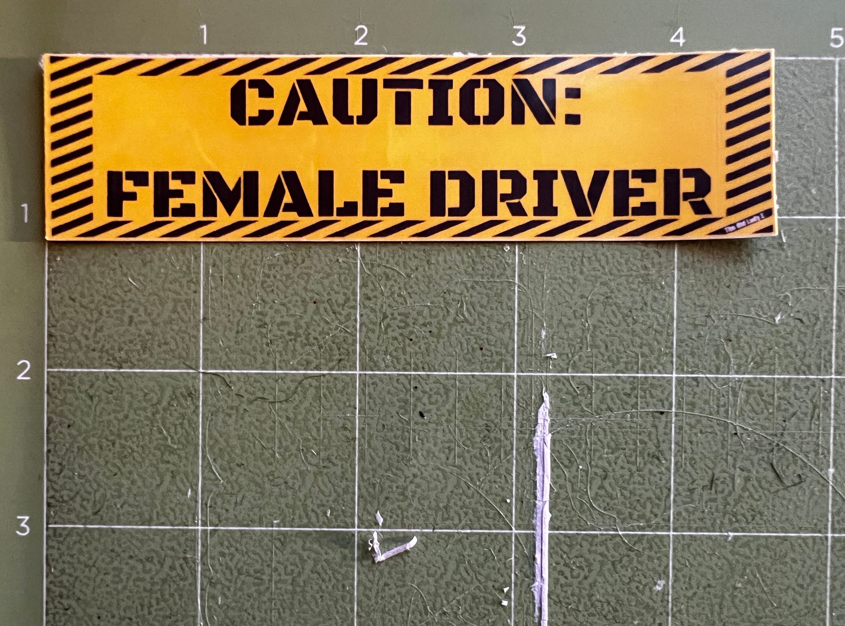 Caution Female Driver Sticker, Funny Sticker for Women - Etsy
