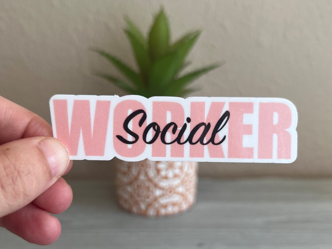 Social Worker Sticker: Vinyl Decal - Etsy