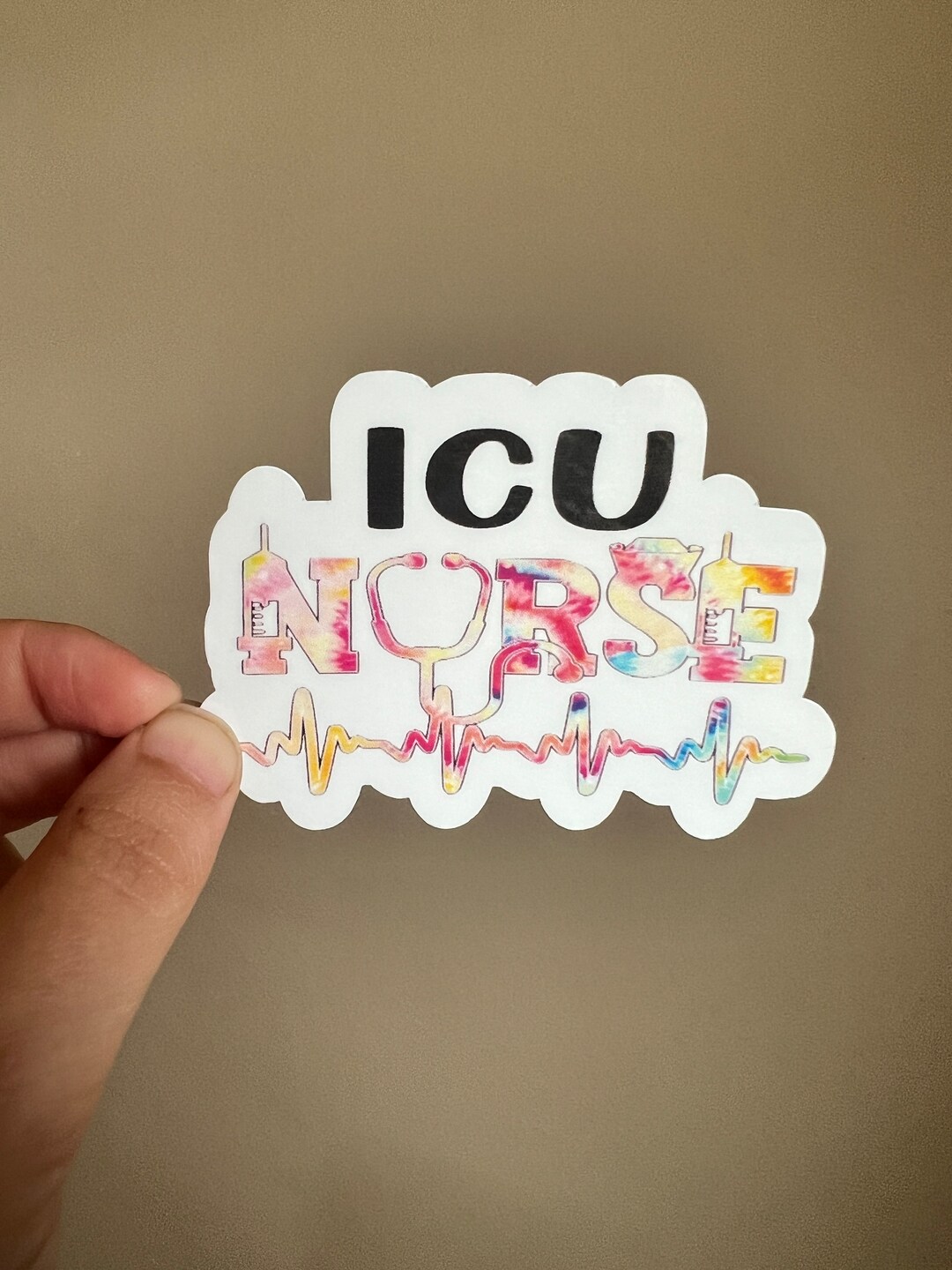 ICU Nurse Sticker, Vinyl Sticker, Christmas Gifts for Nurses, Nurses ...