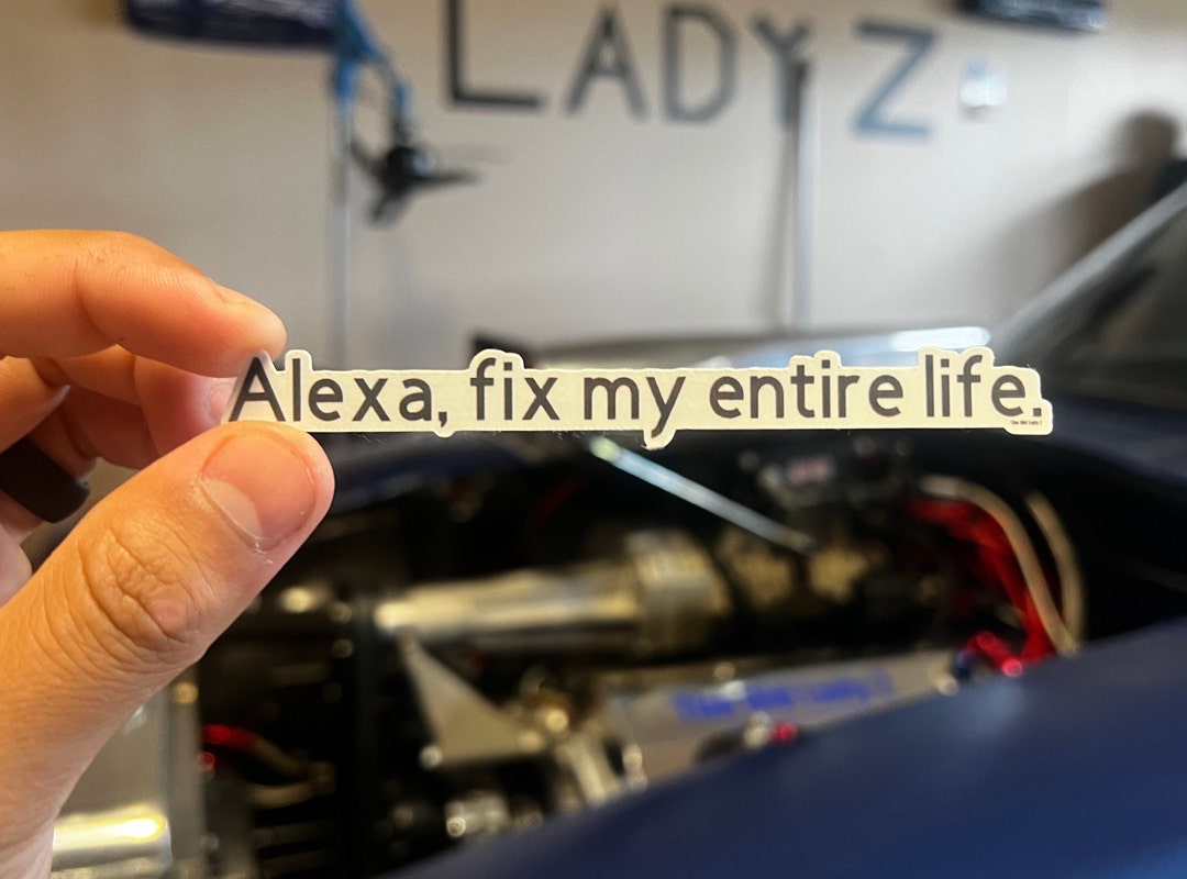 Alexa, Fix My Entire Life Sticker - Funny Laptop Decal - Etsy