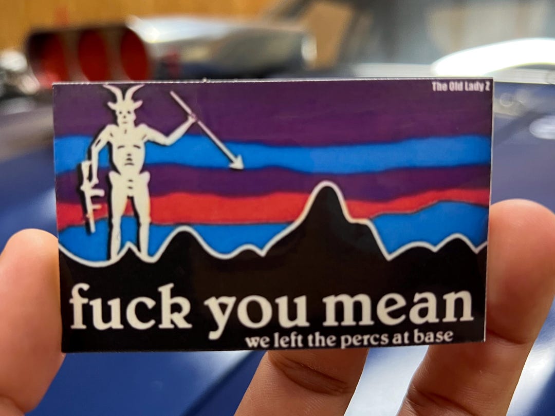 Funny Military Sticker: We Left the Percs at Base - Vinyl Sticker - Etsy