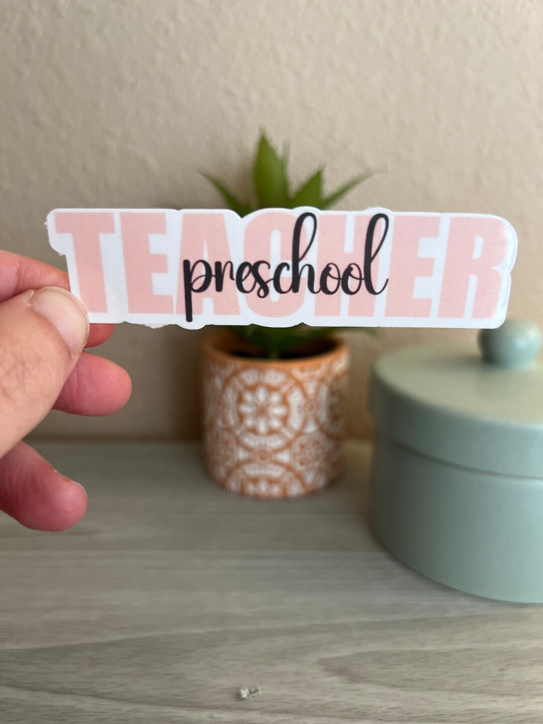 Preschool Teacher Sticker Teacher Gift Sticker for Water - Etsy