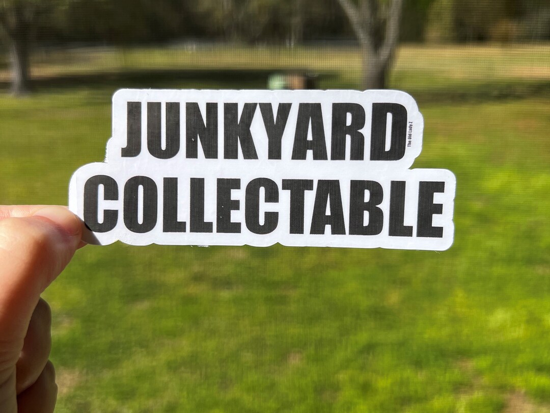 Junkyard Collectable Vinyl Sticker, Gift for Car Guys, Laptop Sticker ...