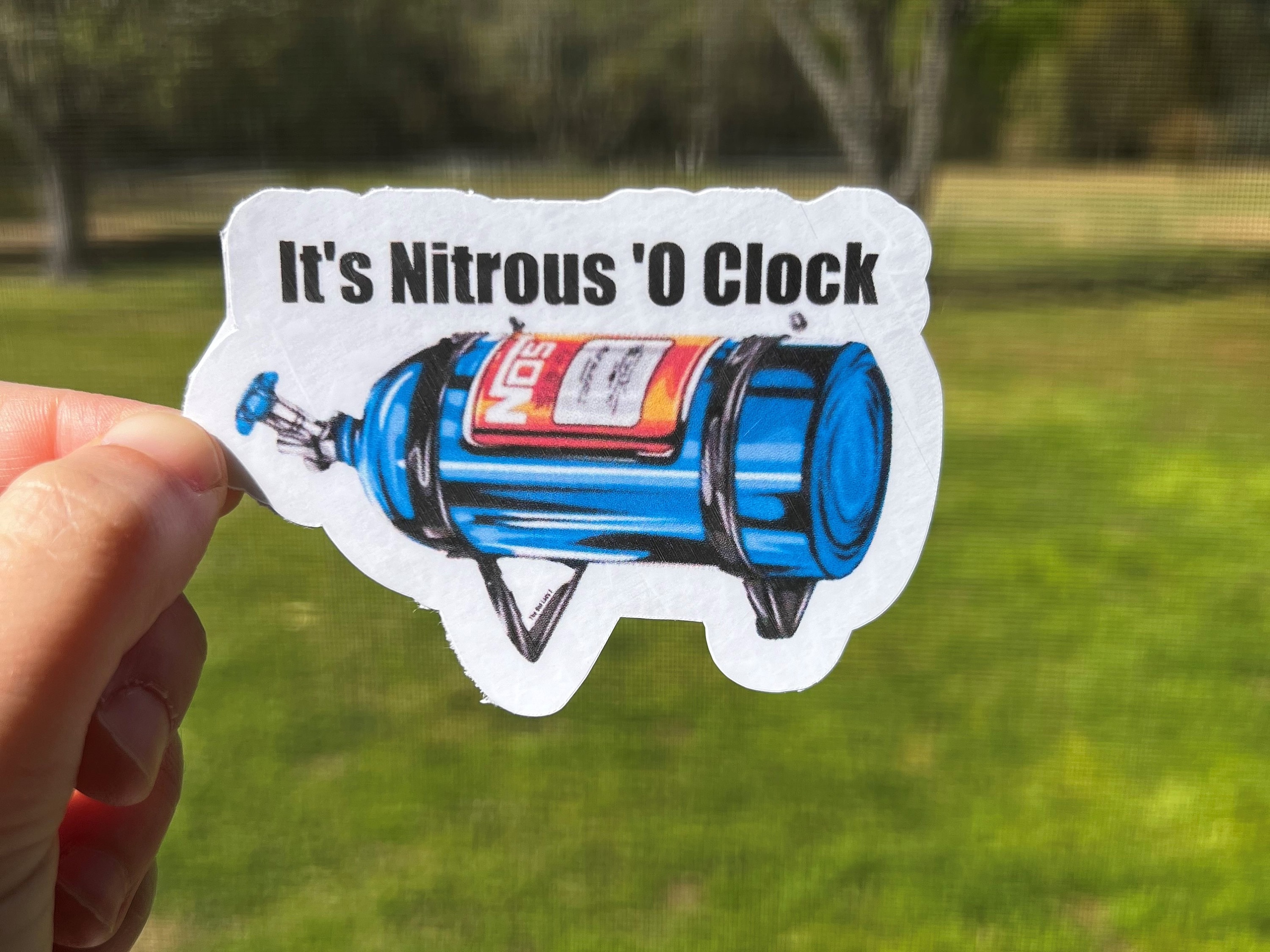 It's Nitrous O'clock Vinyl Sticker: Funny Race Car Decal - Etsy