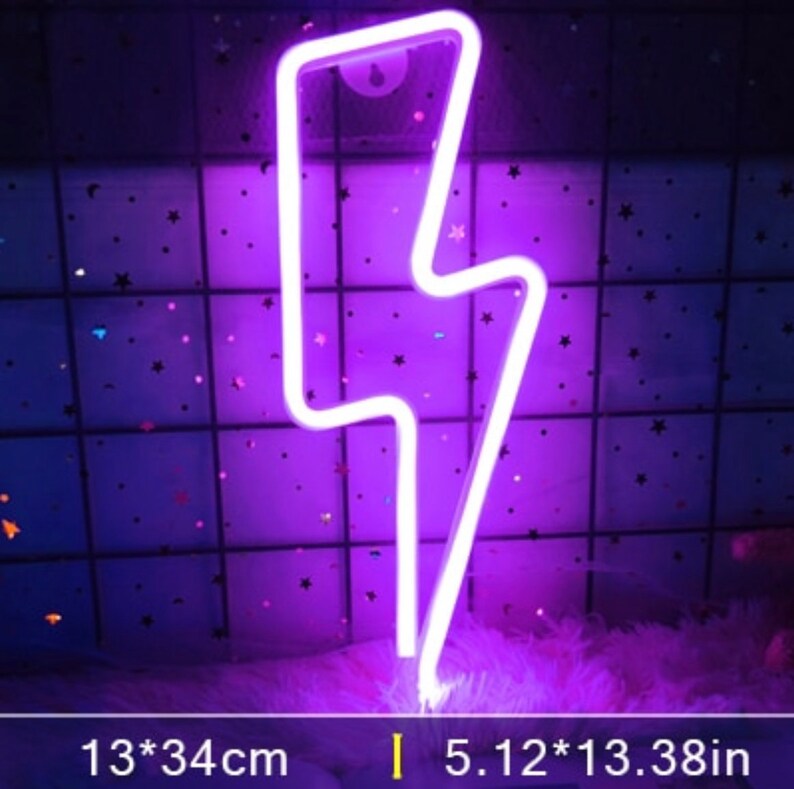 Lightning Neon Lights - Etsy