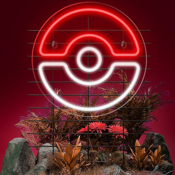 Pokeball Name Neon Sign - Etsy