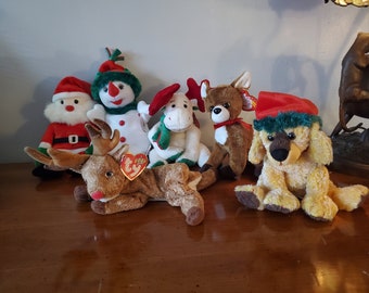 Ty Beanie Babies Choice of Holiday, Winter, Christmas Themed Bears - Etsy