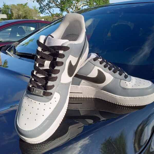 Nike Air Force One Lace Gray - Etsy