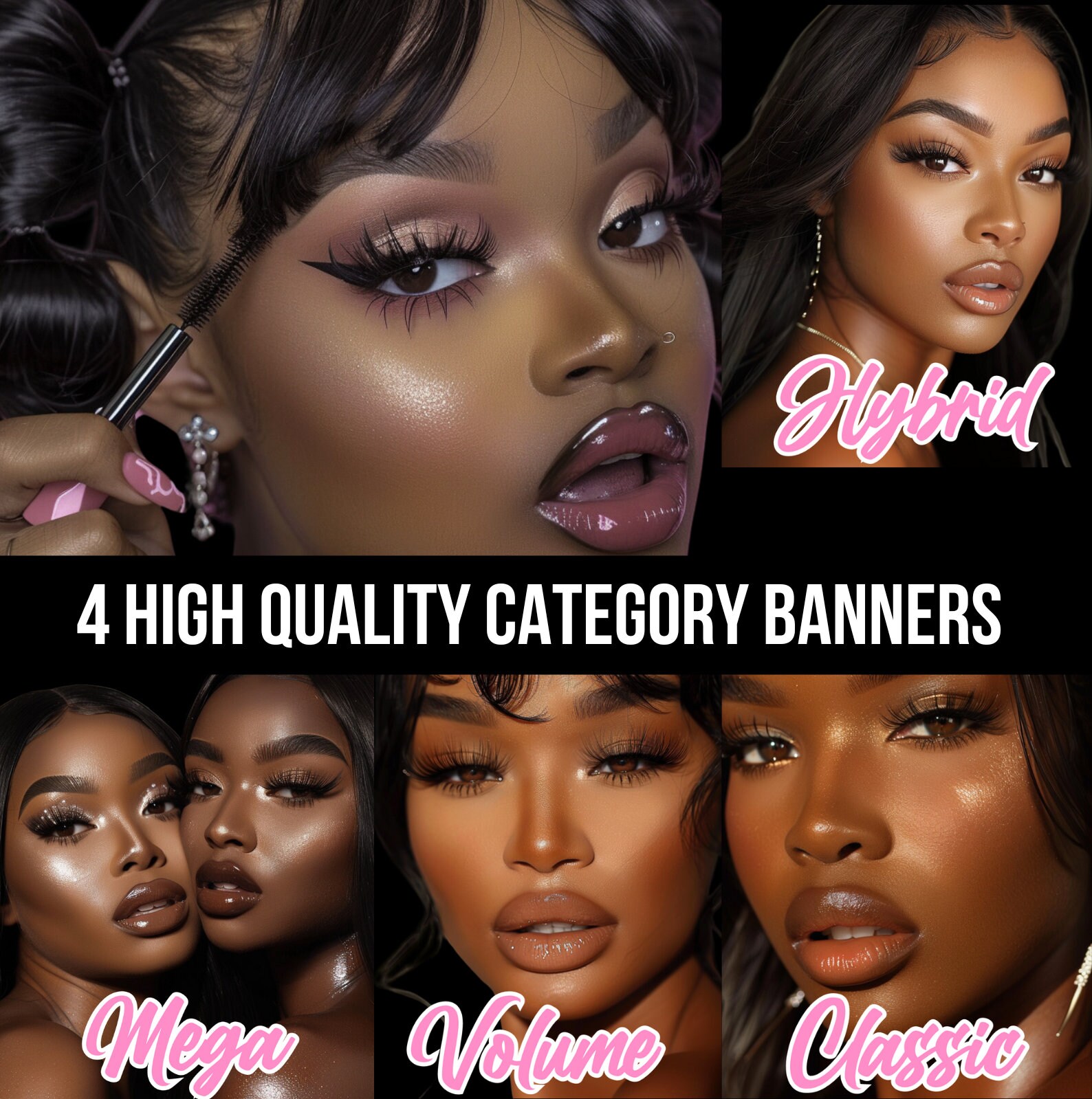 Lash Website Design, Eyelash Website Template, Lash Tech Website, Lash ...