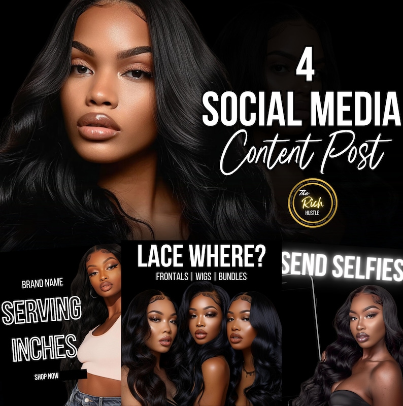 Hair Website Design, Hair Website Template, Lace Wig Website, Hair ...