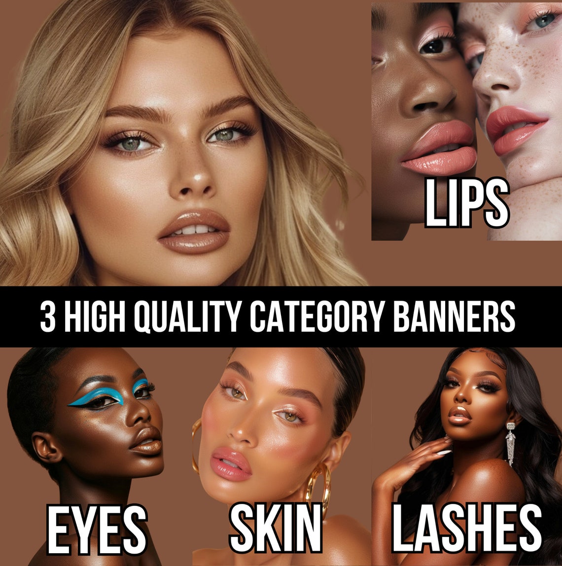 Makeup Website Design, Cosmetic Website Template, Makeup Artist Website ...