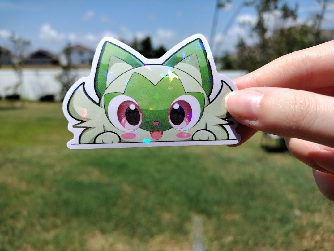 Sprigatito Poke Cat Sticker 3 Inch - Etsy