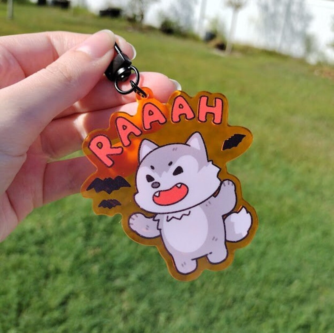 Werewolf Acrylic Keychain Halloween Exclusive / Orange or Translucent ...