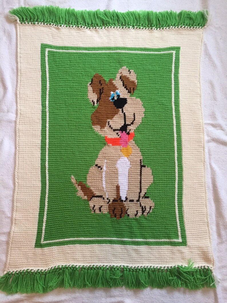 CUSTOM Puppy Dog Crochet Afghan Baby and Children's Blanket 2-3 WEEKS ...
