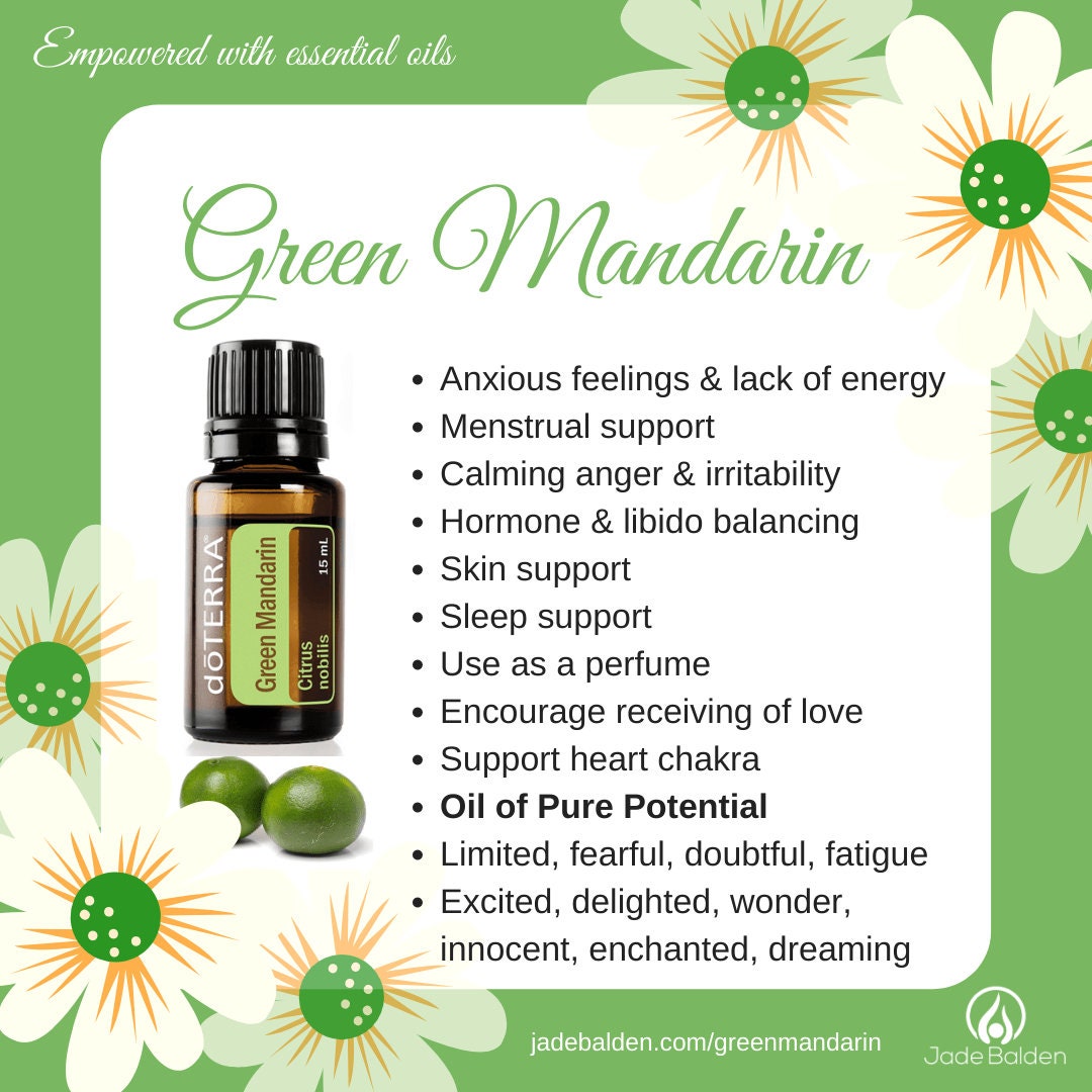 Doterra Green Mandarin Essential Oil 15ml - Etsy