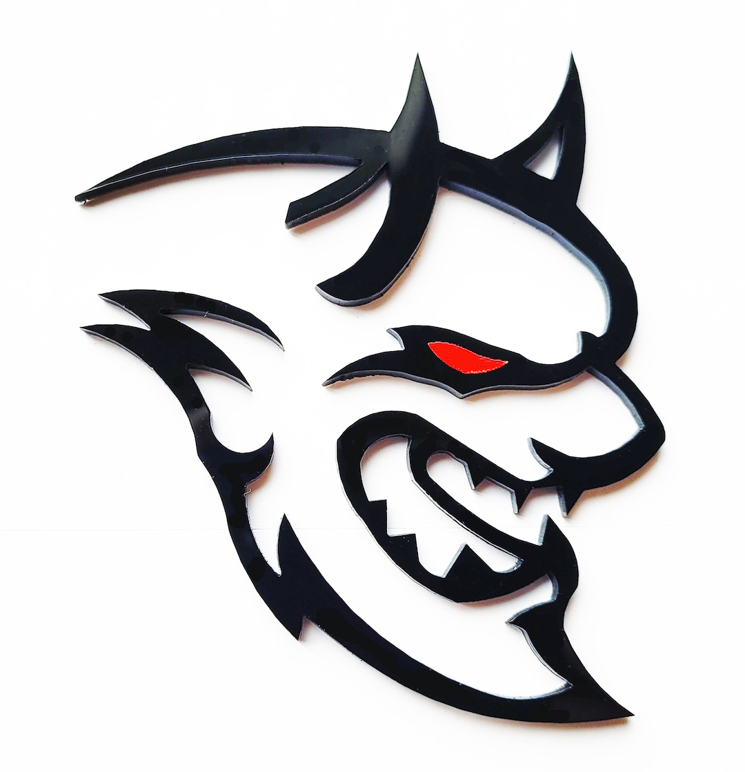 2x Demon Redeye Emblem Badge for Dodge Charger Challenger Hellcat SRT ...