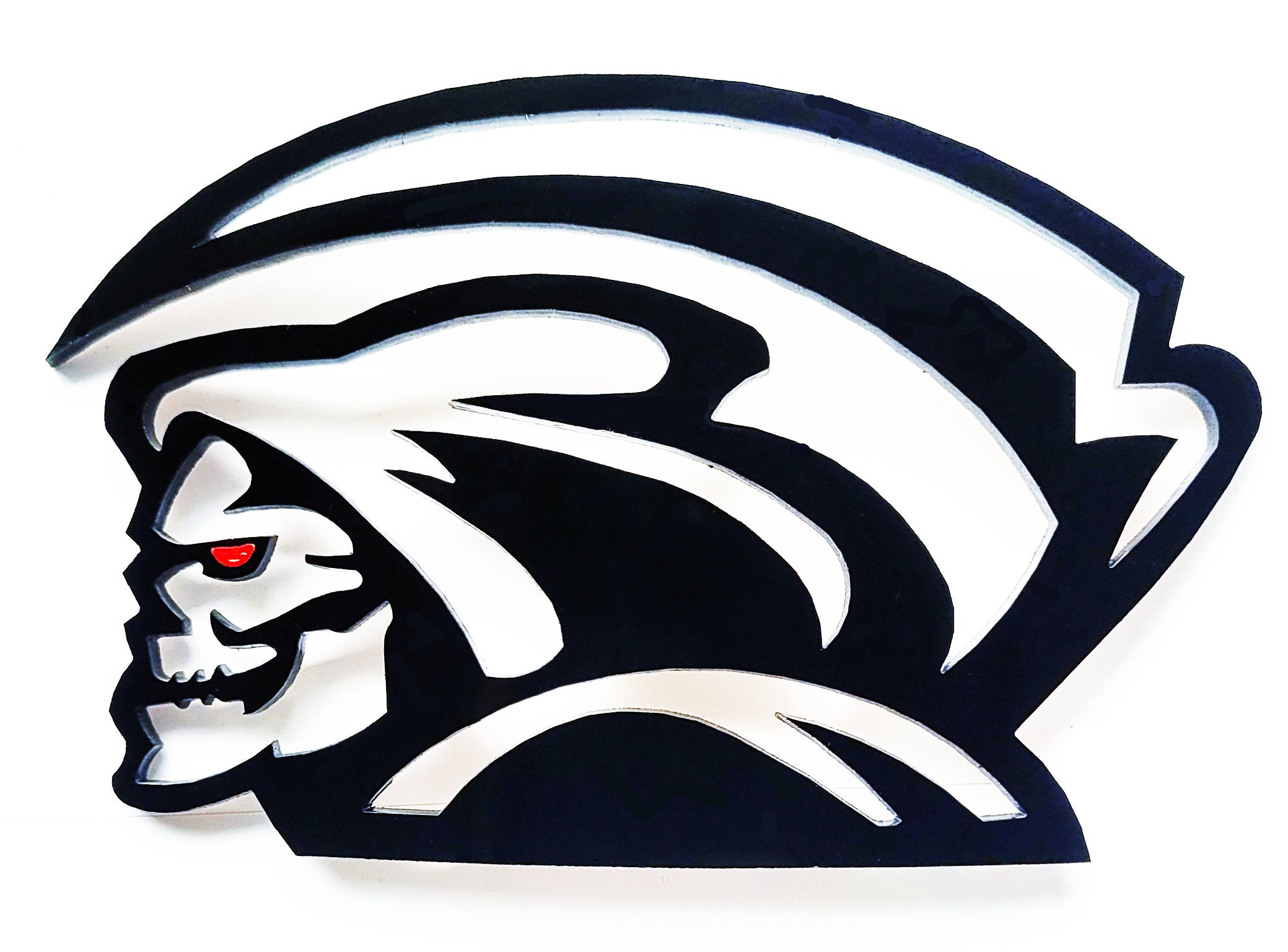 2x Grim Reaper Death Skeleton Demon Badge Logo Emblem Redeye for Car ...