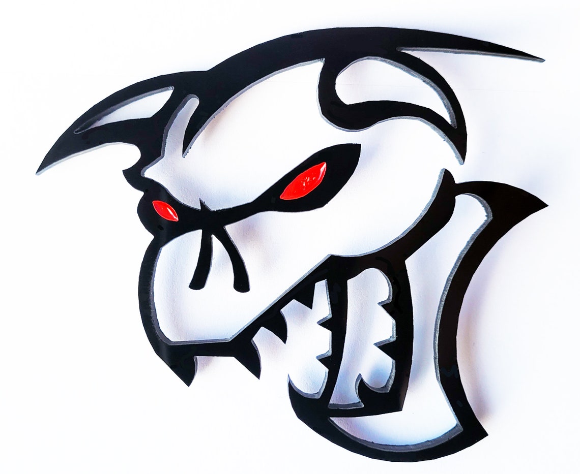 2x Demoncat Ghoul Redeye Logo Emblem Badge for Challenger Charger ...