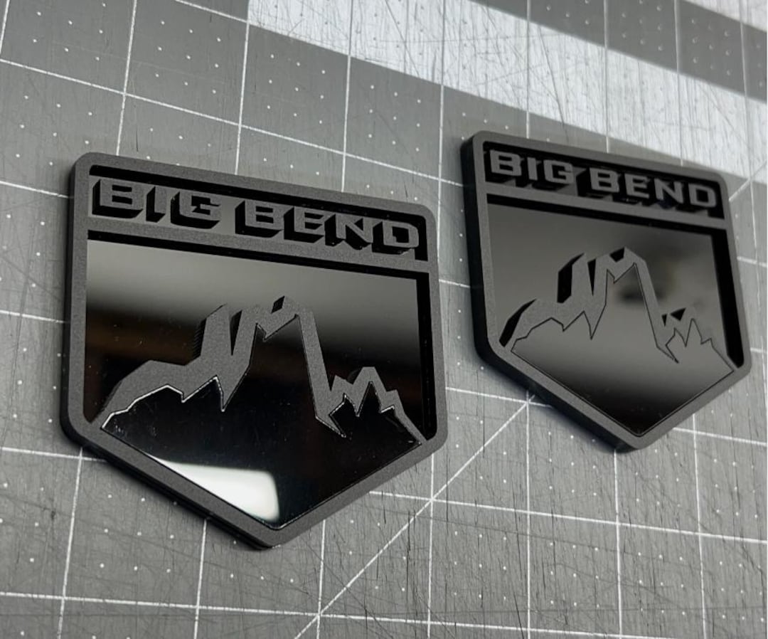 2x Fender Big Bend Emblem Badge Logo for Ford Bronco Offroad SUV 4x4 ...