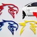 2x Hawk Bird Hellhawk Emblem Logo for Jeep Grand Cherokee Trackhawk SRT ...