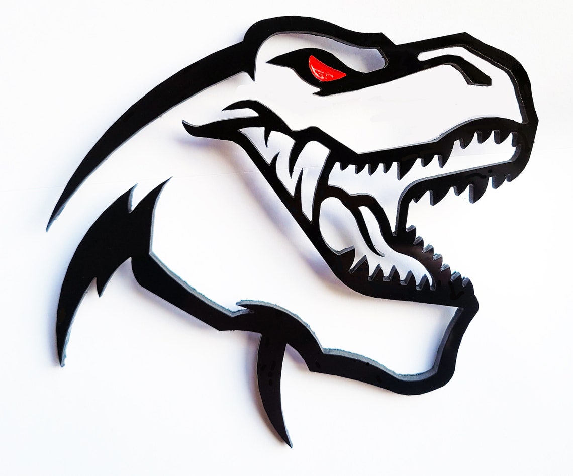 2x Dinosaur T-rex TRX Redeye Emblem for Dodge Ram Logo 1500 2500 3500 ...