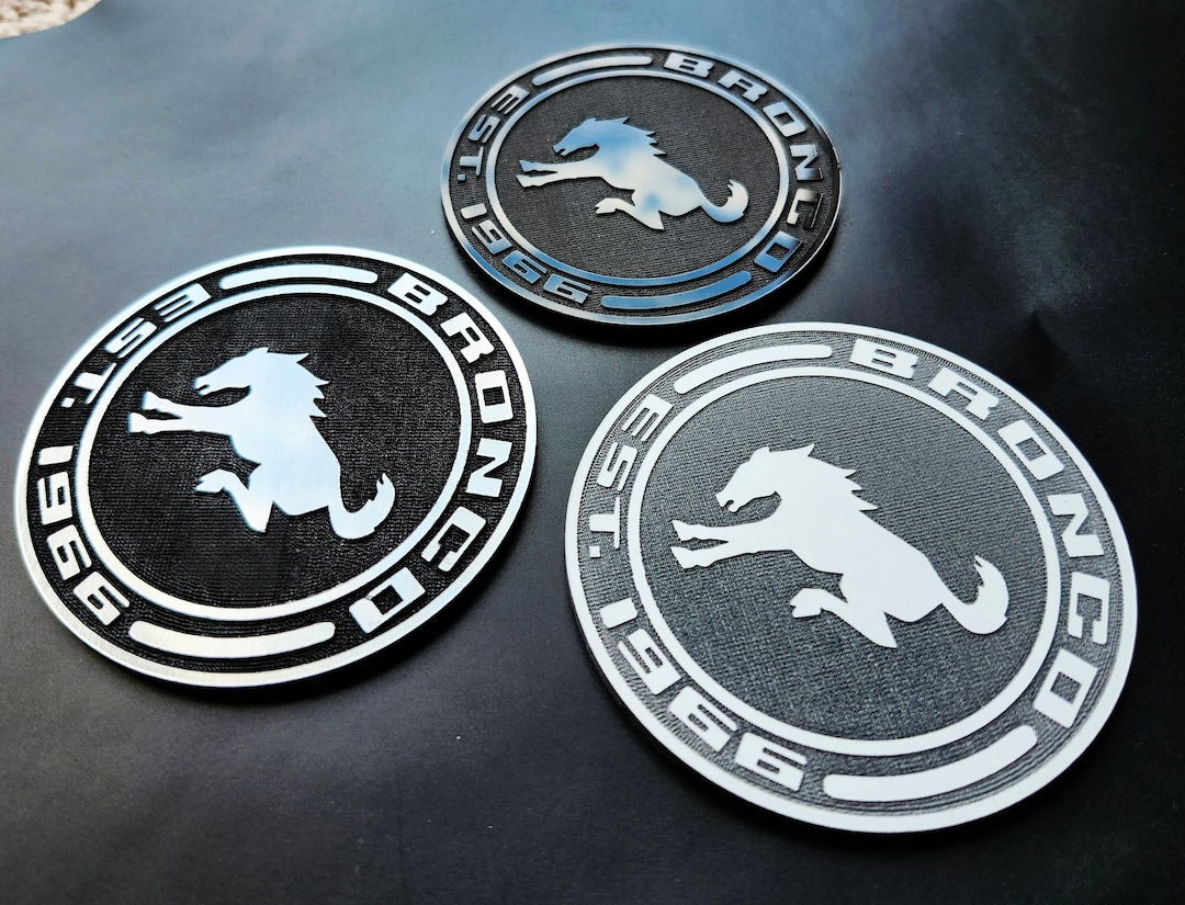 Custom Fender Emblem Badge Logo for Ford Bronco Truck Sport Offroad 4x4 ...