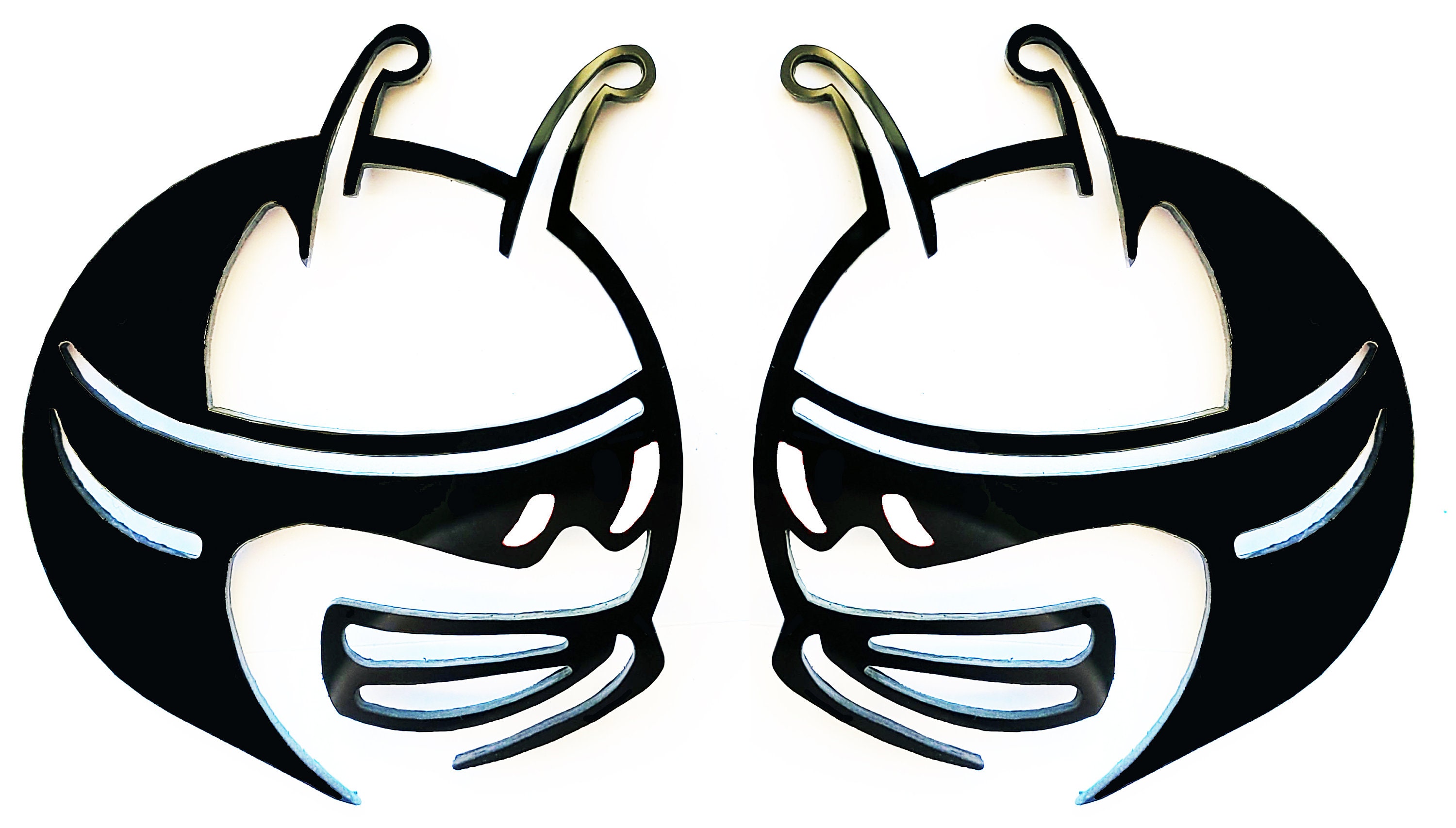 2x Custom Badge Logo Fender Emblem for Scatpack Challenger Charger ...