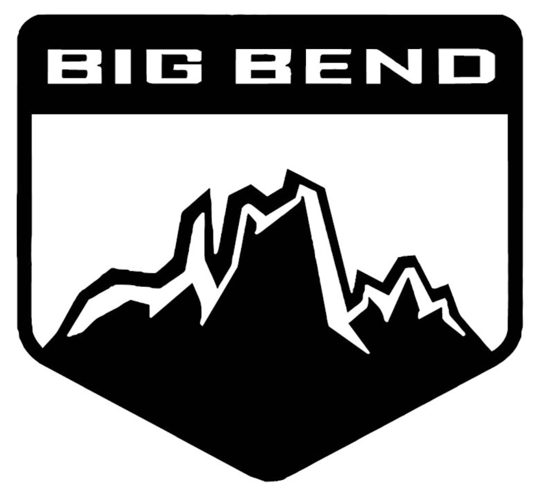 Big Bend Logo Sport SUV Bad Lands Vinyl Decal / Sticker for Ford Bronco ...