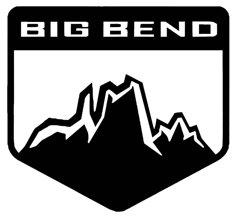 Big Bend Logo Sport SUV Bad Lands Vinyl Decal / Sticker for Ford Bronco ...