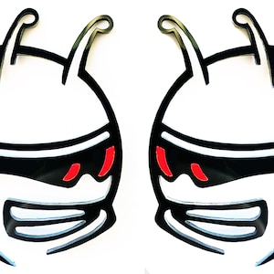 2x Custom Badge Logo Fender Emblem for Scatpack Redeye Challenger ...