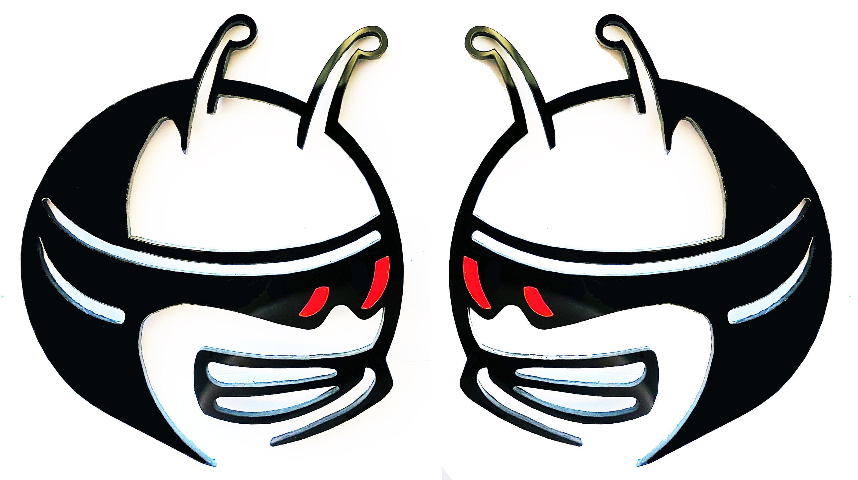 2x Custom Badge Logo Fender Emblem for Scatpack Redeye Challenger ...