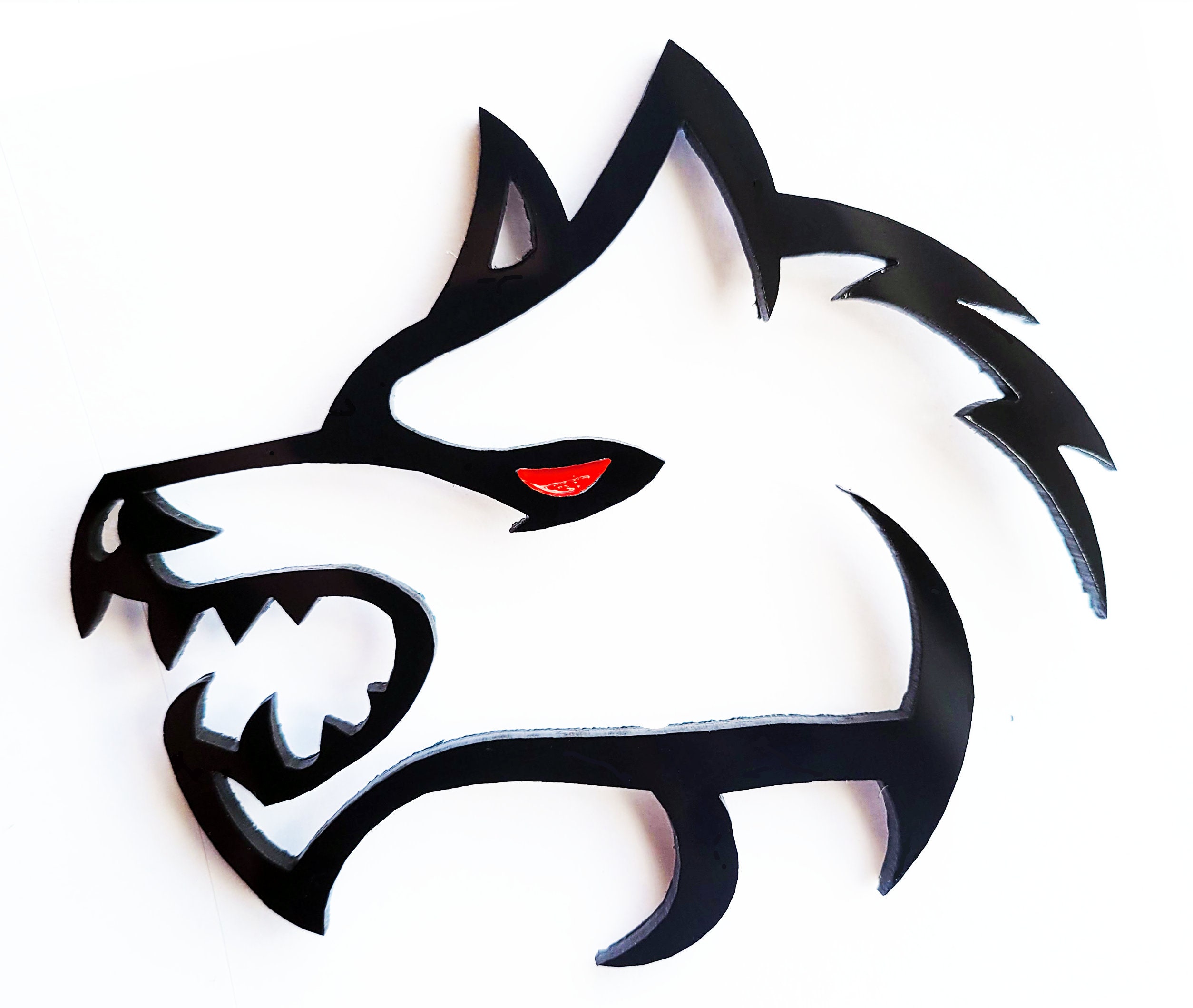 2X Demon Hound Hellhound Dog Redeye Emblem Badge for Charger Challenger ...